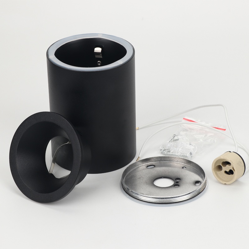 Cylinder Surface Mounted LED GU10 Downlight Fixture Bathroom Waterproof ...